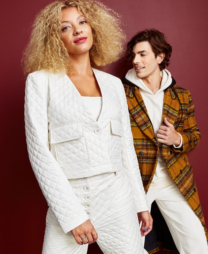 Royalty by Maluma Women's Quilted Angled-Front Jacket, Created for Macy ...