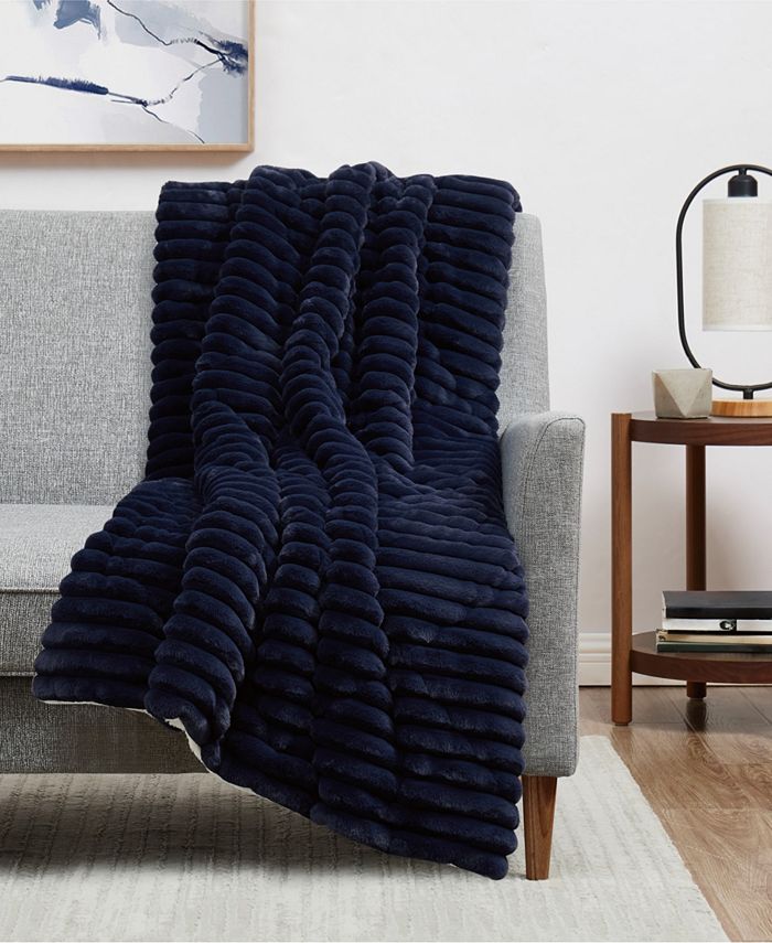 London Fog Textured Throw, 60" x 50" - Macy's