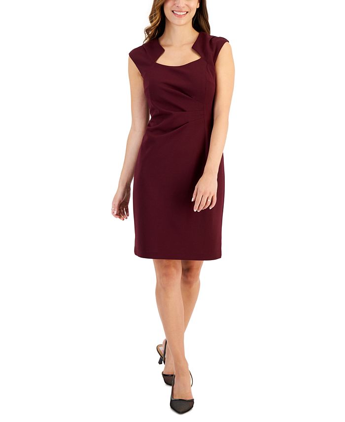 Connected Petite Side-Ruched Sheath Dress - Macy's