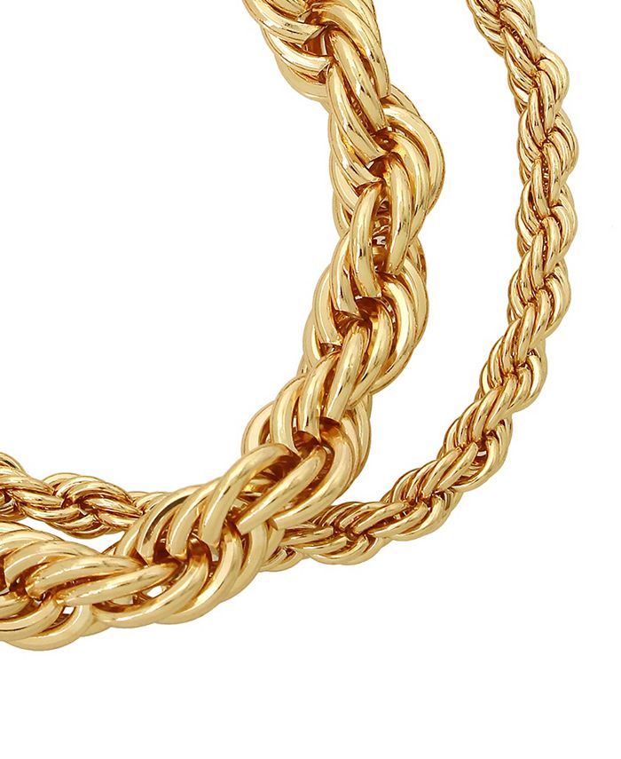 Steve Madden Rope Chain Bracelet Set, 2 Pieces - Macy's