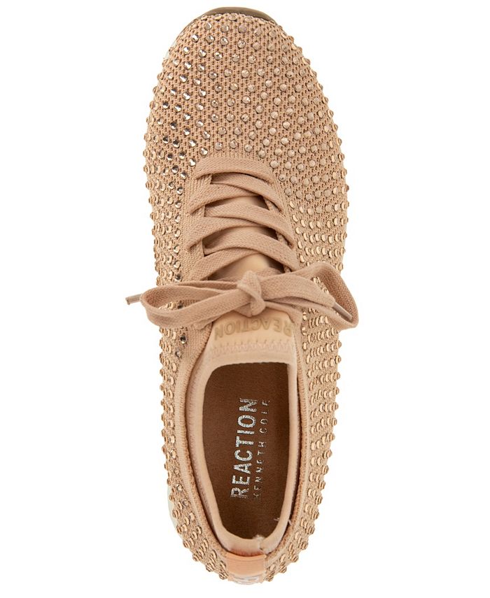 Kenneth Cole Reaction Women's Cameron Jewel Lace Up Sneakers - Macy's