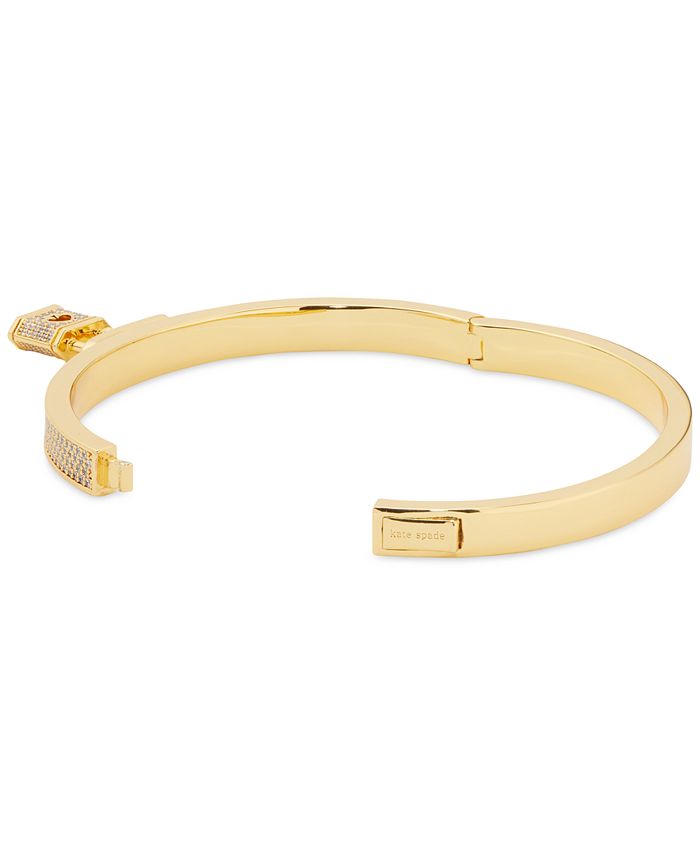 kate spade new york Pavé Padlock Bangle Bracelet - Macy's