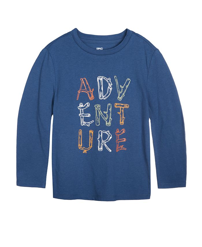 Epic Threads Little Boys Long Sleeve Graphic T-shirt - Macy's