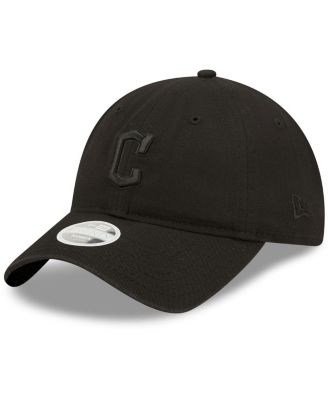 Women's New Era Cleveland Guardians Black on Black Core Classic II ...