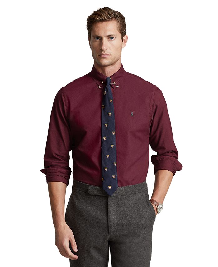 Polo Ralph Lauren Mens Classic Fit Garment Dyed Oxford Shirt Macys