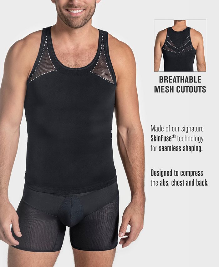 LEO Crew Neck Seamless Compression Tank - Macy's