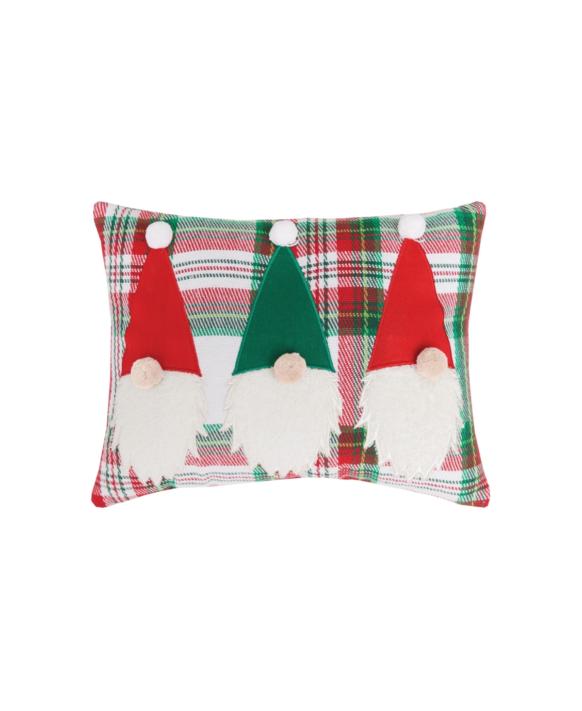 Click here for Gnome Trio Plaid Applique 100 Cotton Mini Christma... prices