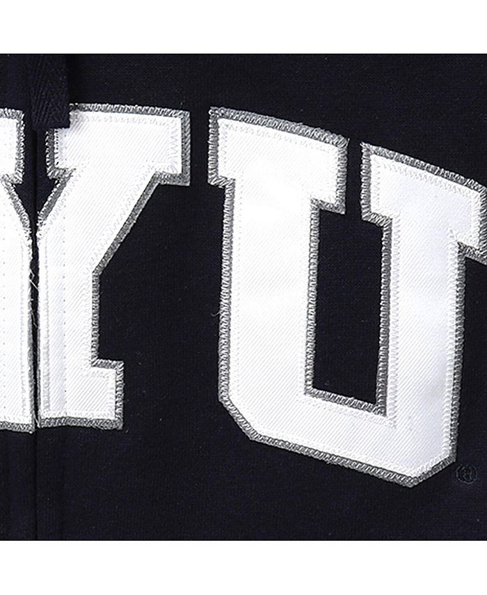 Colosseum Women's Stadium Athletic Navy BYU Cougars Arched Name Full-Zip Hoodie - Macy's