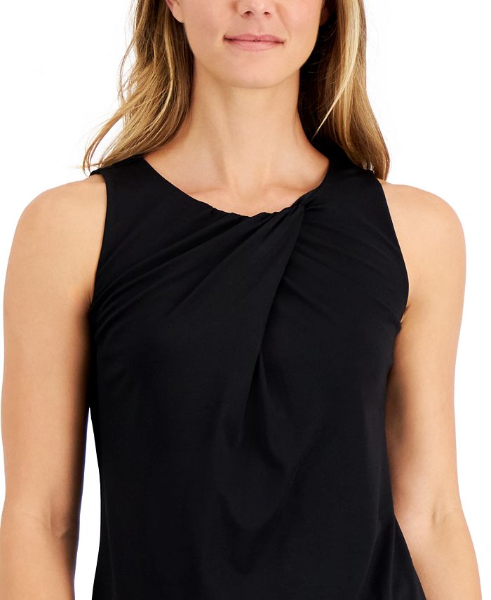 Anne Klein Women's Twist-Neck Sleeveless Top - Macy's