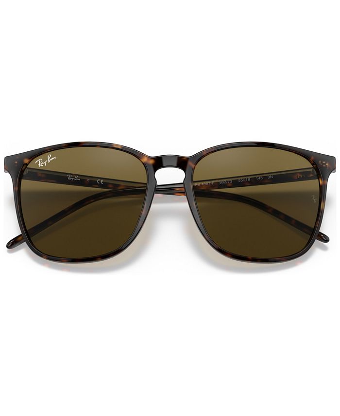 Ray-Ban Men's Low Bridge Fit Sunglasses, RB4387F 55 - Macy's