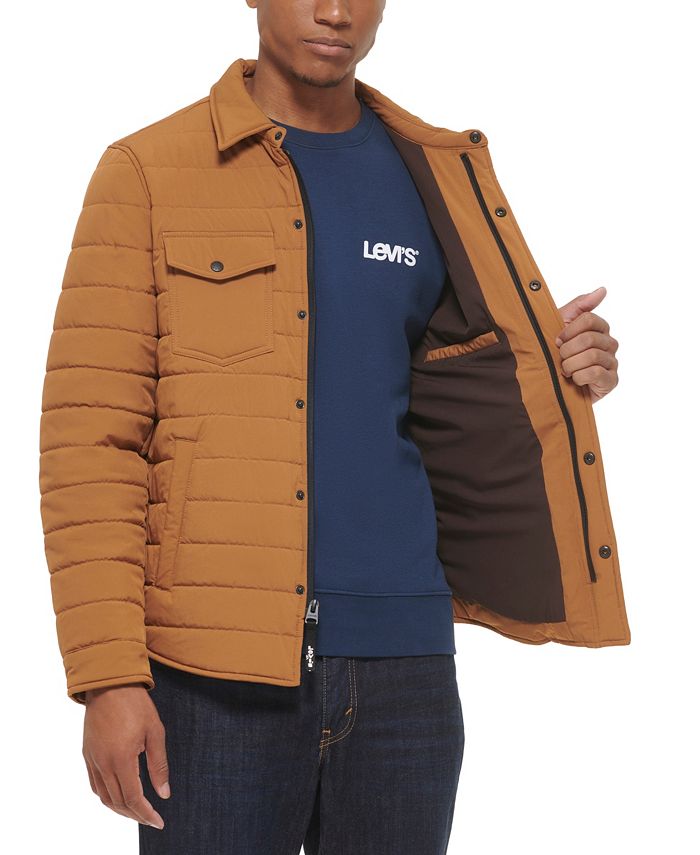 Levi's Men's Quilted Shirt Jacket - Macy's