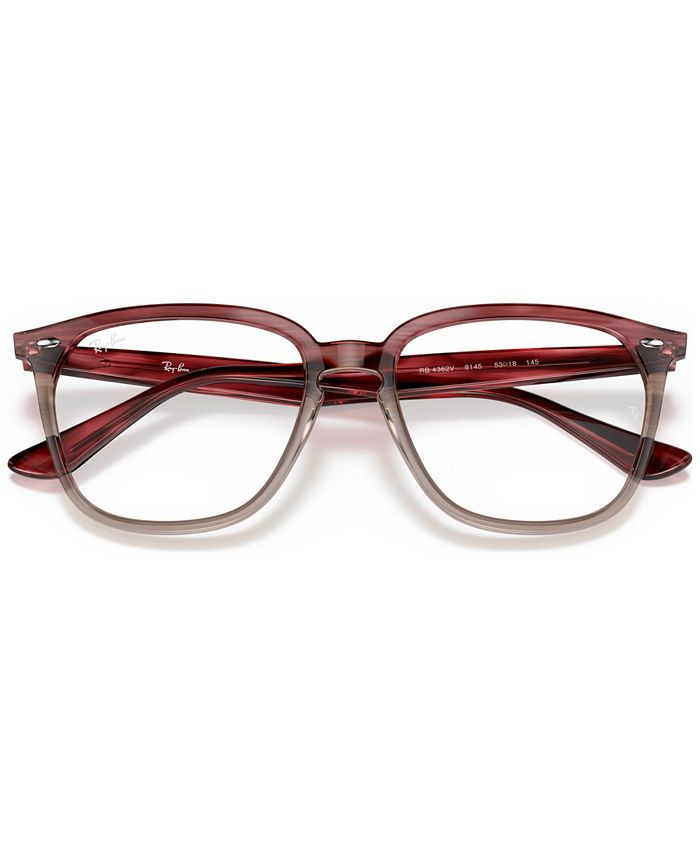 Ray-Ban RX4362V Unisex Square Eyeglasses - Macy's