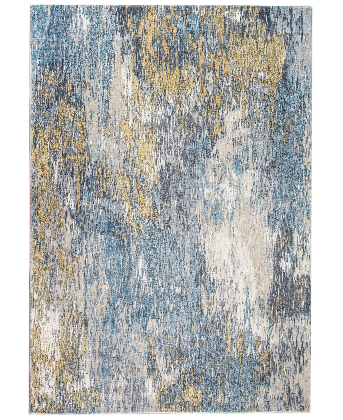 Click here for Kas Roxy 2802 6 x 9 Area Rug - Blue  Gold Tone prices