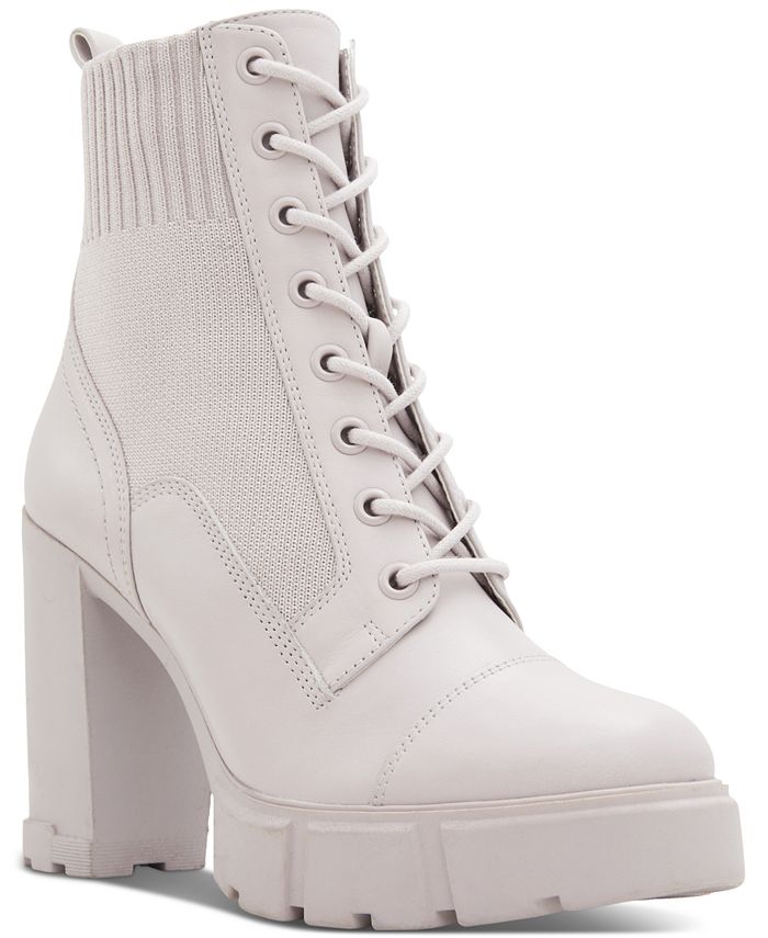ALDO Rebel Knit Combat Booties - Macy's