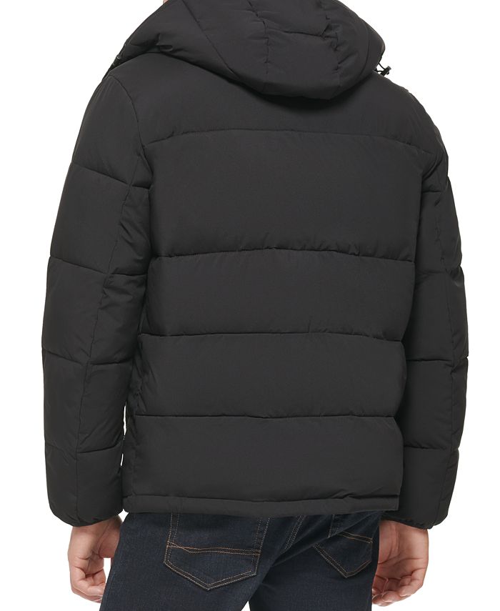Club Room Men's Stretch Hooded Puffer Jacket, Created for Macy's - Macy's