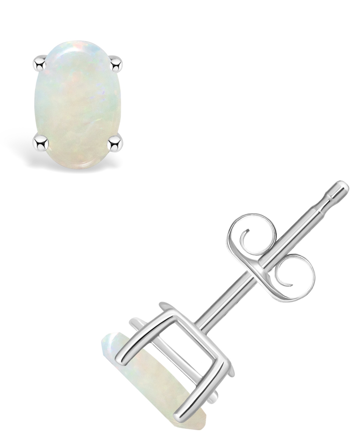 Click here for Opal (1/2 ct. t.w.) Stud Earrings in 14K Yellow Go... prices