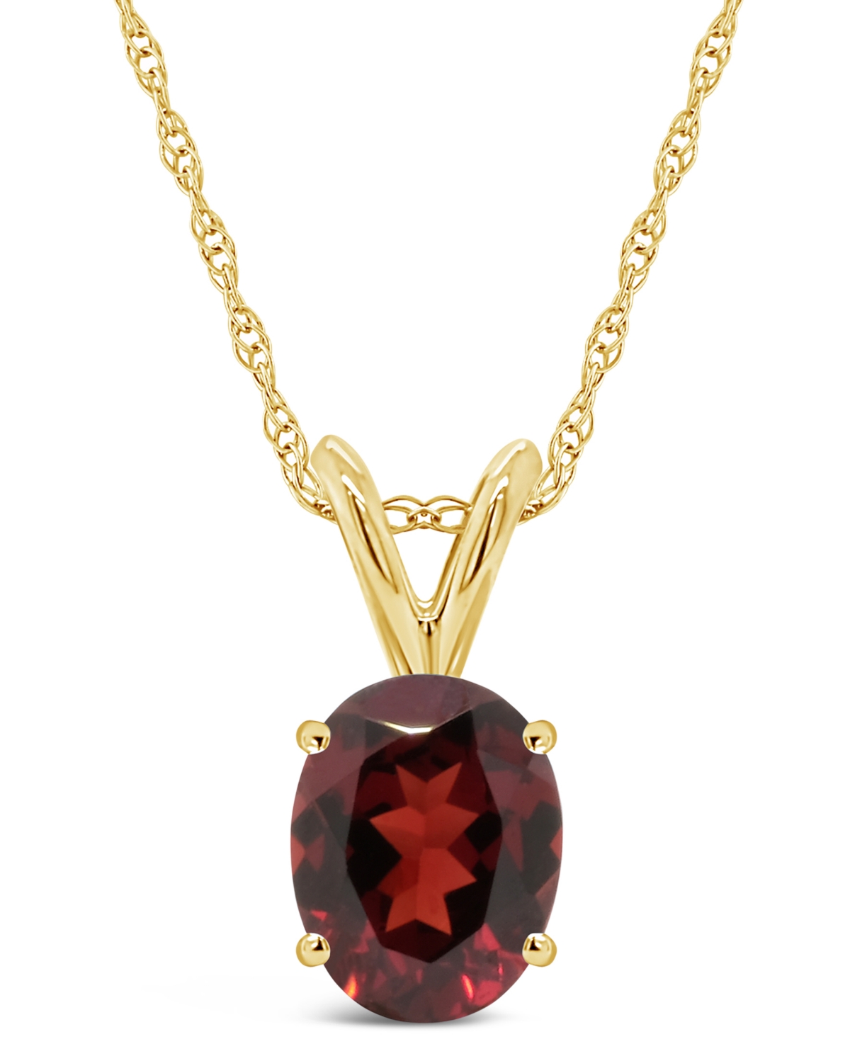 Click here for Garnet (1-1/2 ct.t.w) Pendant Necklace 14K Yellow... prices