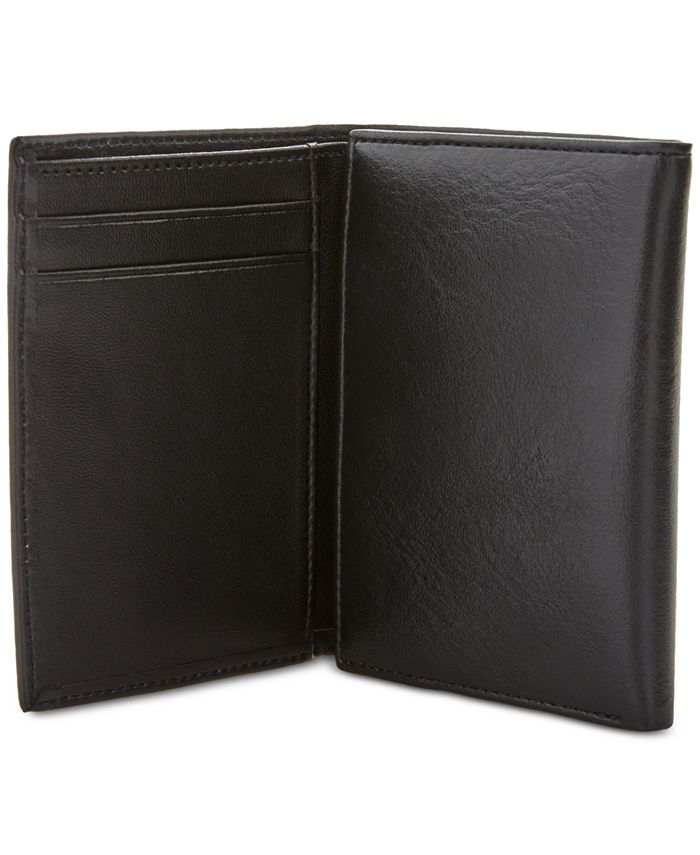 Perry Ellis Portfolio Men's Leather Trifold Wallet - Macy's
