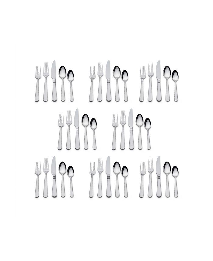 Chefs Harlow 18/10 Stainless Steel 44 Piece Flatware Set, Service for 8 ...