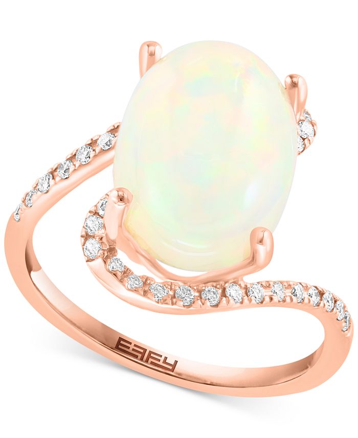 EFFY Collection EFFY® Ethiopian Opal (3-9/10 ct. t.w.) & Diamond (1/5 ...