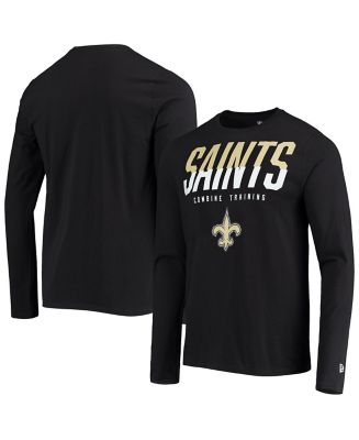 Men's New Era Black New Orleans Saints Combine Authentic Split Line ...