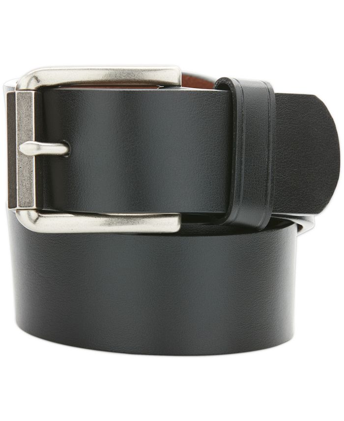 Perry Ellis Portfolio Men's Hex Roller Dress Belt - Macy's