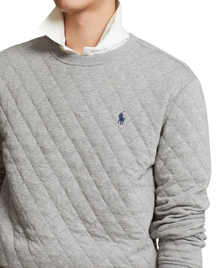 Polo Ralph Lauren Men's Quilted Luxury Jersey Pullover - Macy's