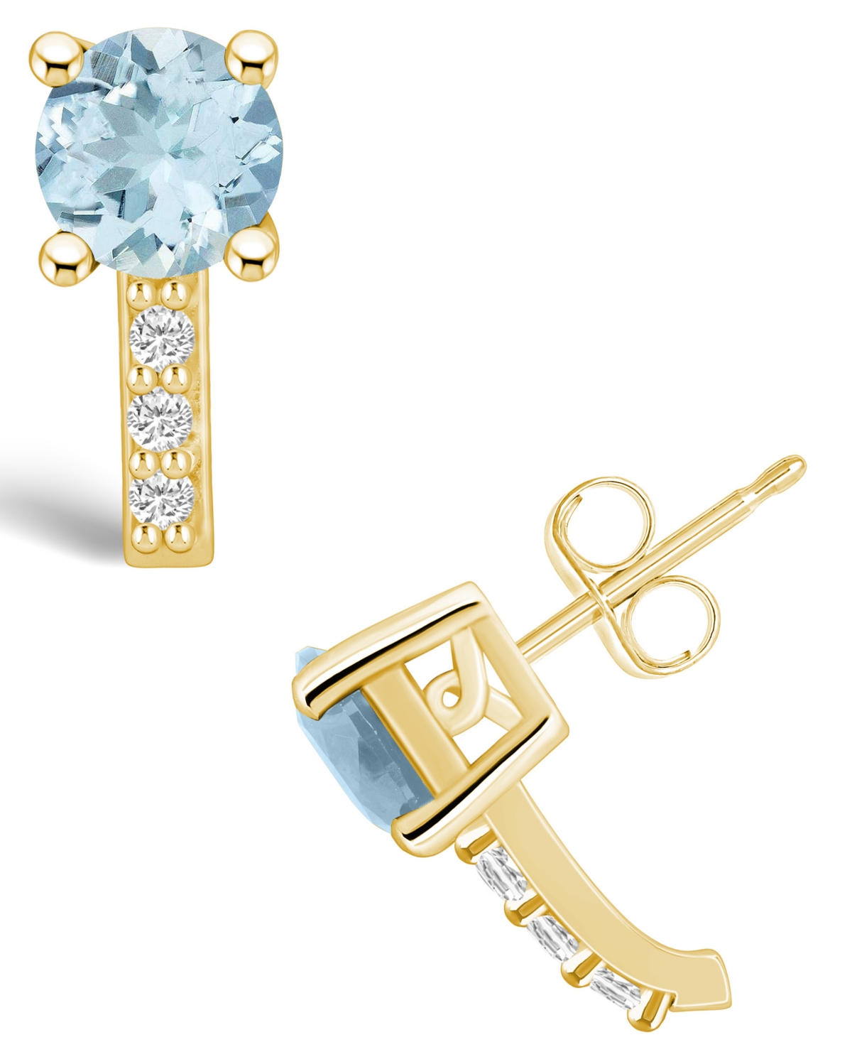 Click here for Macys Aquamarine (1-1/2 ct. t.w.) and Diamond (1/8... prices
