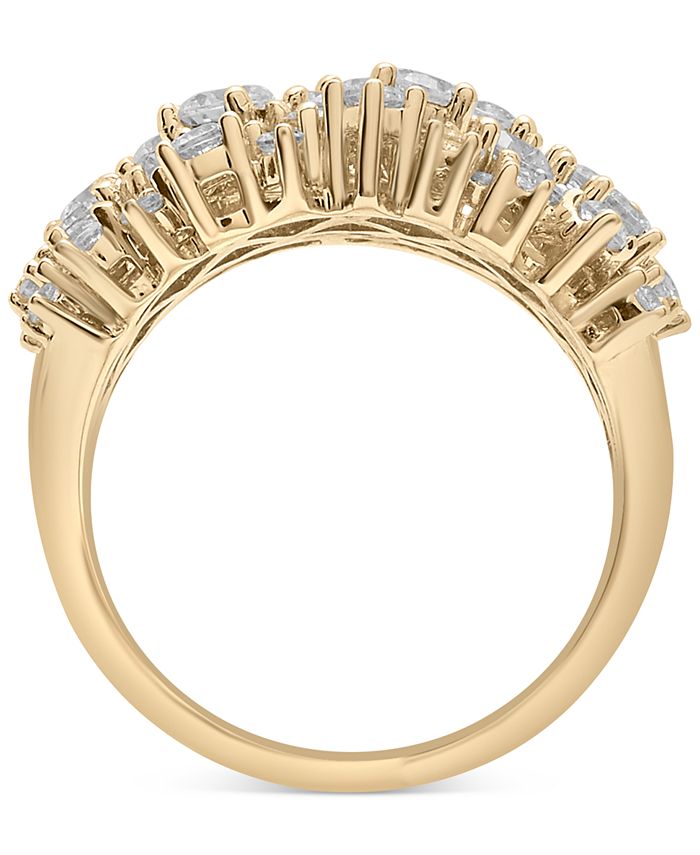 Wrapped in Love Diamond Scatter Cluster Ring (2 ct. t.w.) in 14k Gold ...