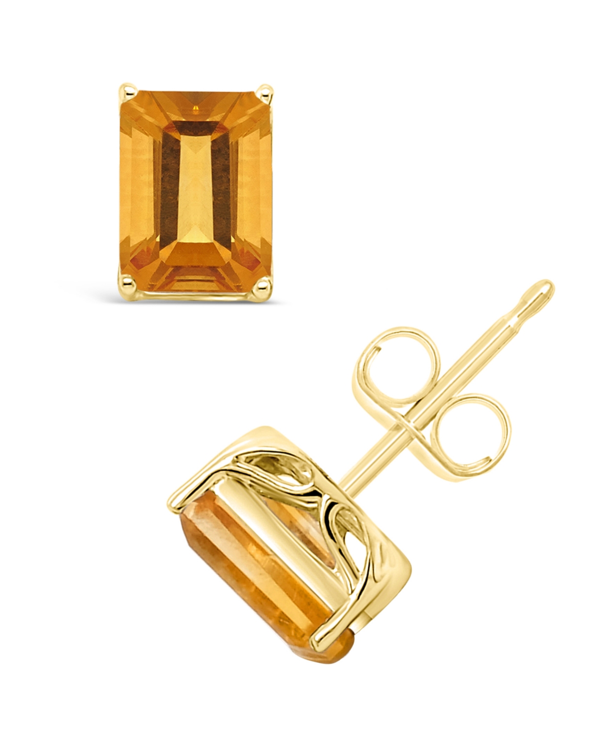 Click here for Macys Citrine (3-1/5 ct. t.w.) Stud Earrings in 14... prices