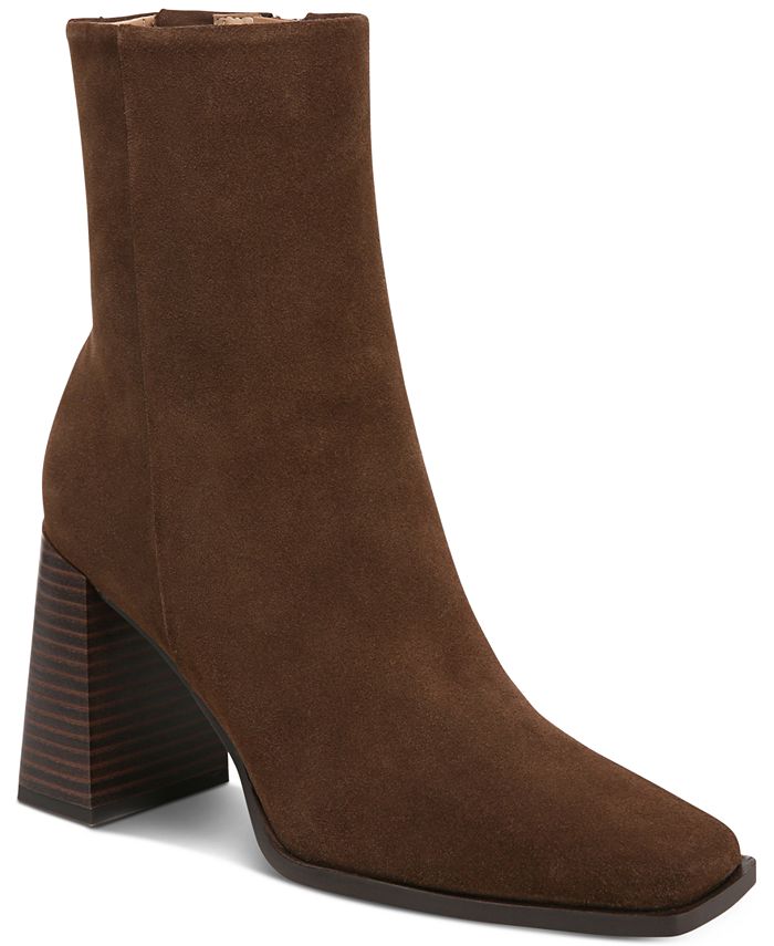 Sam Edelman Women's Ivette Block-Heel Square Toe Booties & Reviews ...