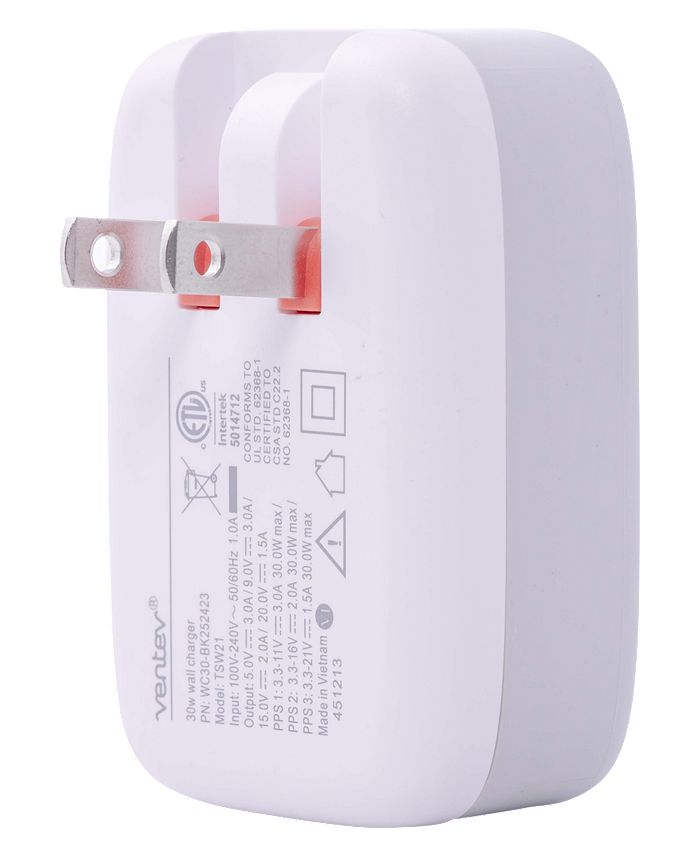 Ventev 30W Wall Charger and USB-C to Apple Lightning Cable - Macy's
