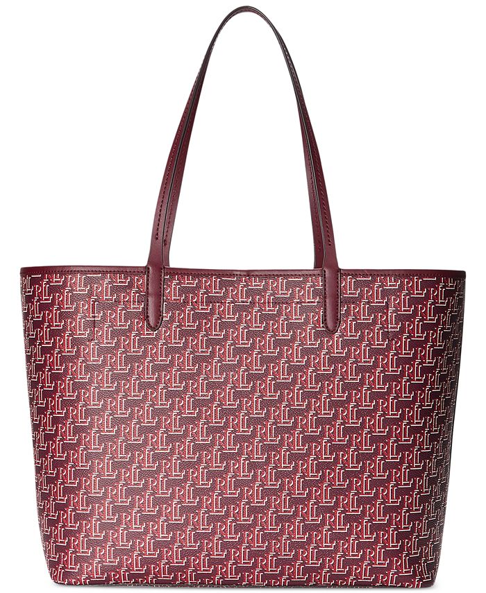 Lauren Ralph Lauren Ralph Lauren Coated Canvas Medium Collins Tote - Macy's