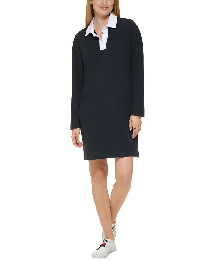 Tommy Hilfiger Women's Johnny Collar Rugby Dress - Macy's