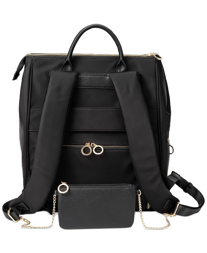 MinkeeBlue Convertible Organizational Amber Backpack With Lunch Bag ...