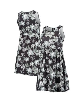 Women's FOCO Black Las Vegas Raiders Floral Sundress - Macy's