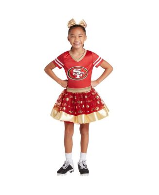 Big Girls Scarlet San Francisco 49ers Tutu Tailgate Game Day V-Neck ...