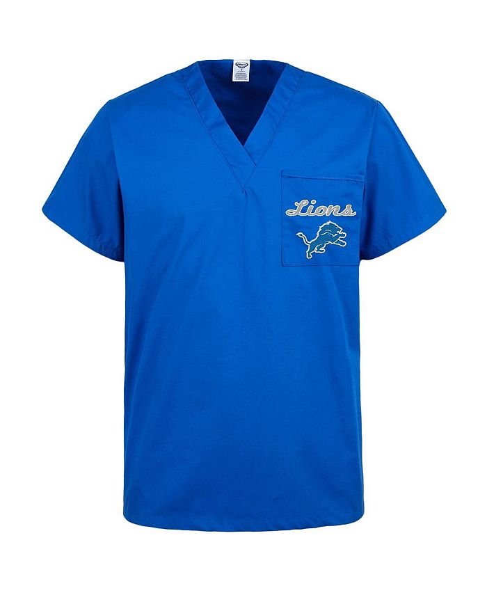 Concepts Sport Men's and Women's Royal Detroit Lions Team Scrub Top ...