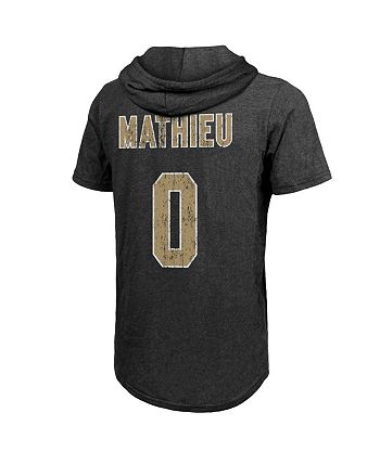 Majestic Men's Threads Tyrann Mathieu Black New Orleans Saints Player Name & Number Short Sleeve ...