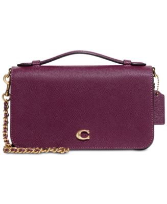 Coach Crossgrain Leather Bea Crossbody with Removable Chain Strap - Macy's