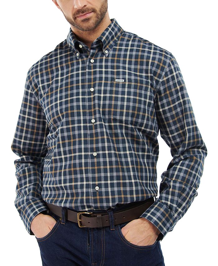 Barbour Coll Thermo Shirt - Macy's