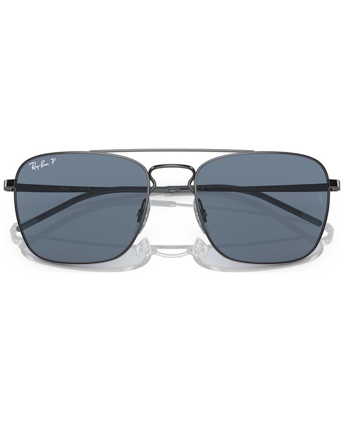 Ray-Ban Men's Polarized Sunglasses, RB358855-P - Macy's