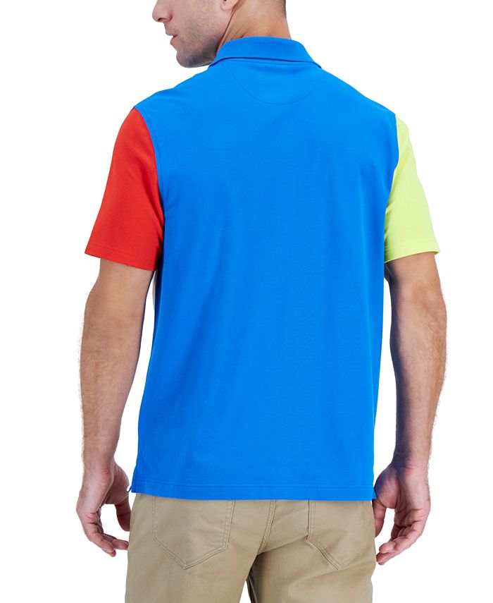Club Room Men's Short-Sleeve Colorblocked Polo, Created for Macy's - Macy's