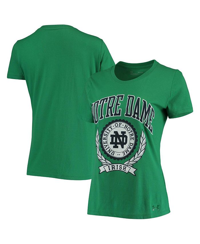 Under Armour Women's Kelly Green Notre Dame Fighting Irish T-shirt - Macy's