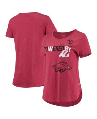 Women's Colosseum Heathered Cardinal Arkansas Razorbacks PoWered By ...