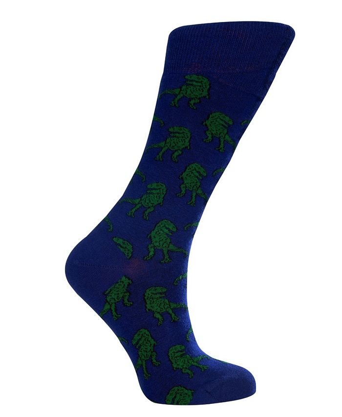 Love Sock Company Women's T-Rex W-Cotton Novelty Crew Socks with ...