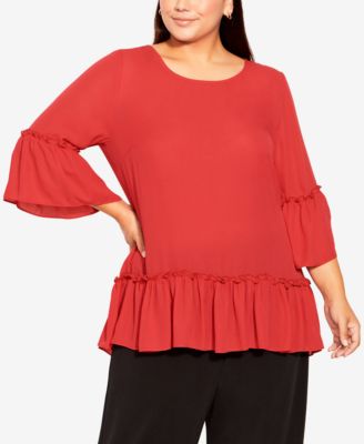 Avenue Plus Size Estella Top - Macy's