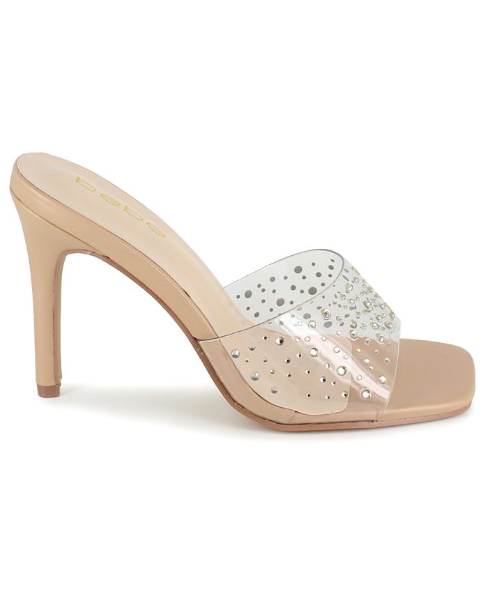 bebe Women's Madilynn Pointed Heel Rhinestone Dress Sandals & Reviews ...