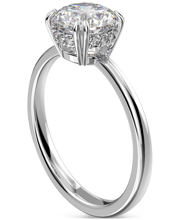 Swarovski Silver-Tone Constella Crystal Cocktail Ring - Macy's