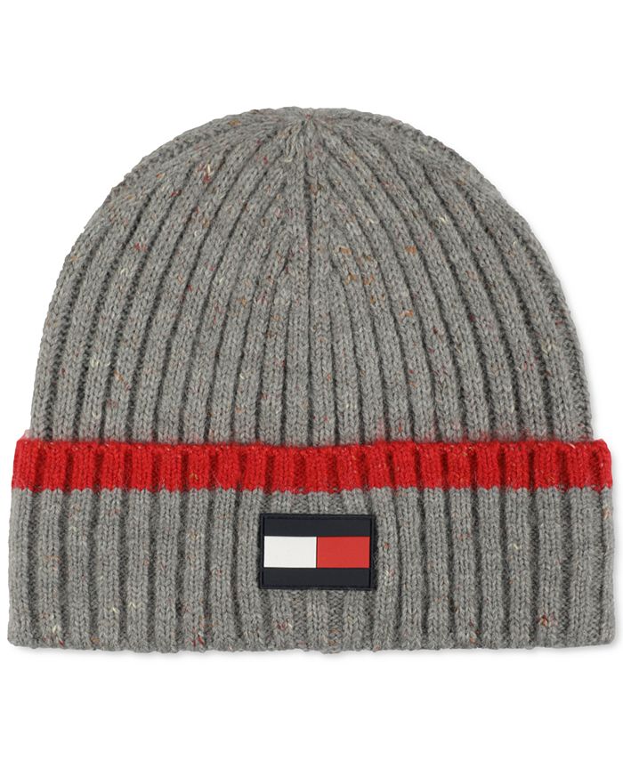 Tommy Hilfiger Men's Rubber Flag Patch Tipped Cuff Hat - Macy's